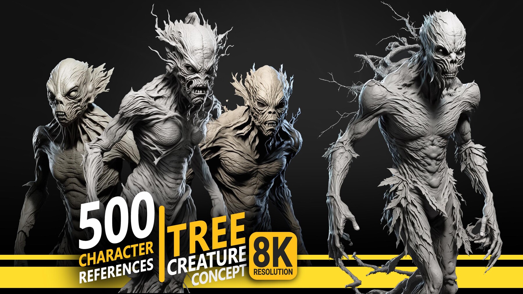 ArtStation - 500 Tree Creature Concept - Sculpt Style - Character ...