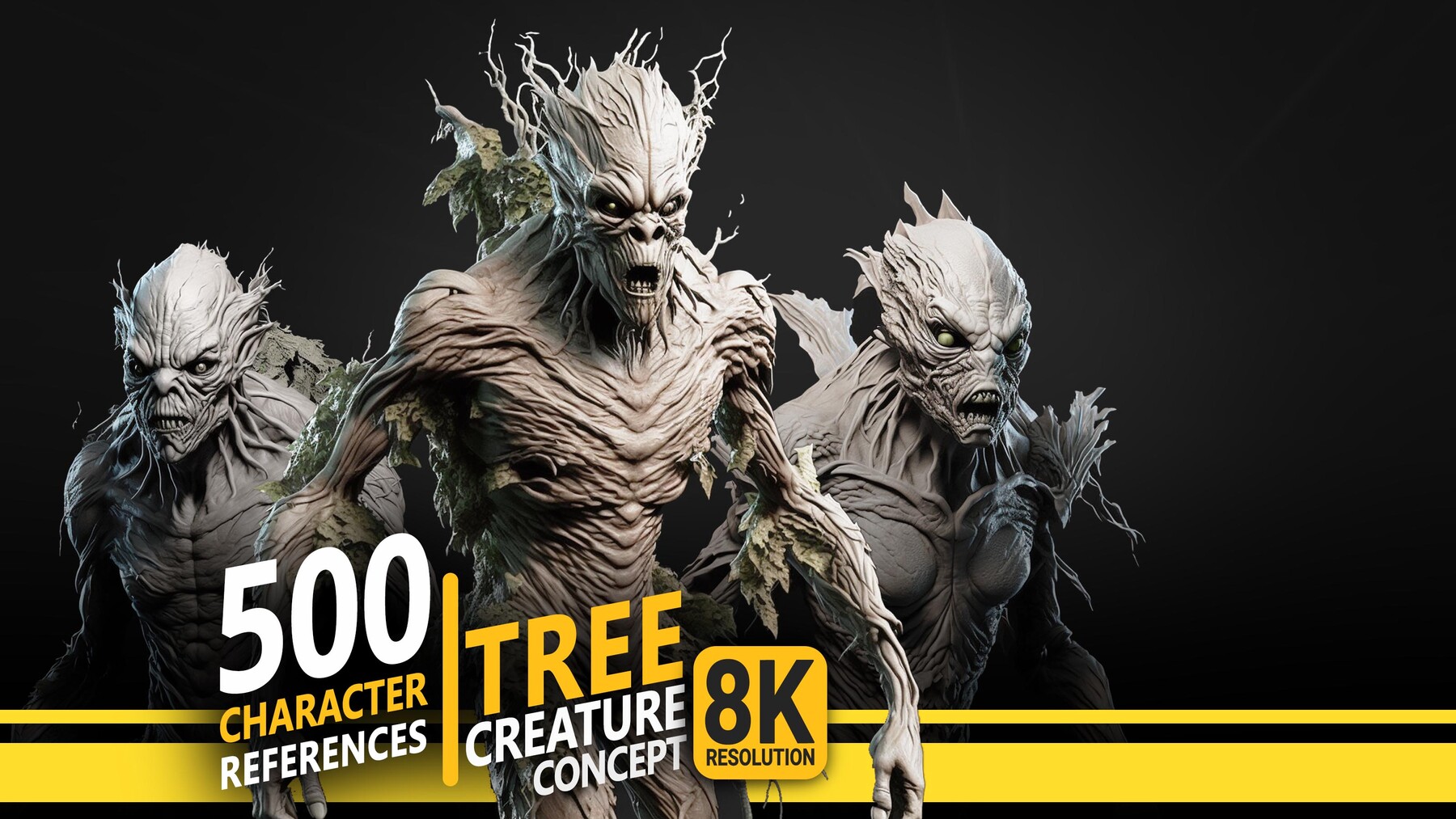 ArtStation - 500 Tree Creature Concept - Sculpt Style - Character ...