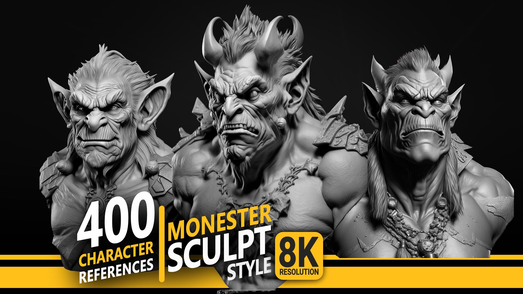 ArtStation - 400 Monester Sculpt Style - Character references | 8k ...