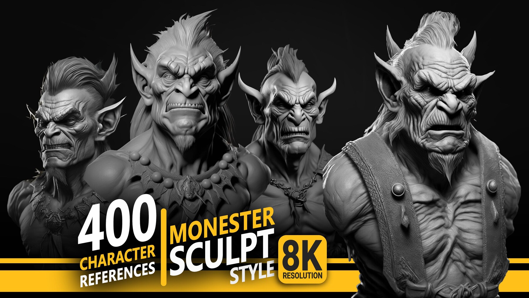 ArtStation - 400 Monester Sculpt Style - Character references | 8k ...
