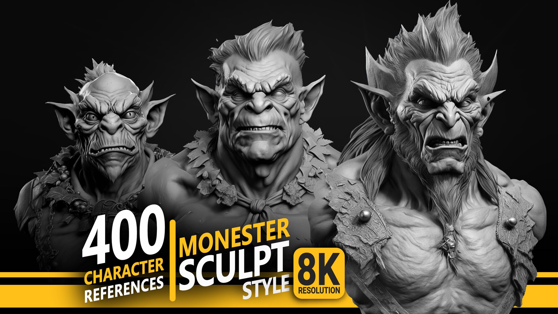 ArtStation - 400 Monester Sculpt Style - Character references | 8k ...
