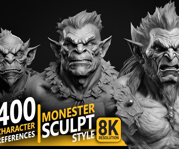 ArtStation - 400 Monester Sculpt Style - Character references | 8k ...