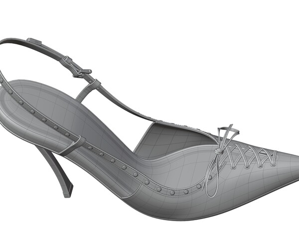 ArtStation - Versace Laced Pin Point Slingback Pumps | Resources