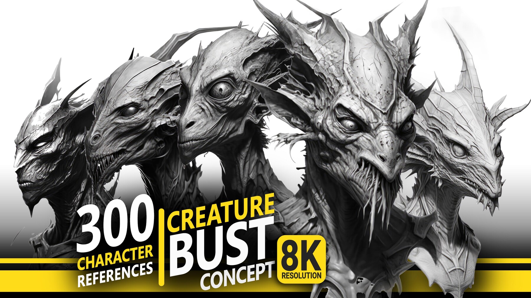 ArtStation - 300 Creature Bust Concept - Character References | 8K ...