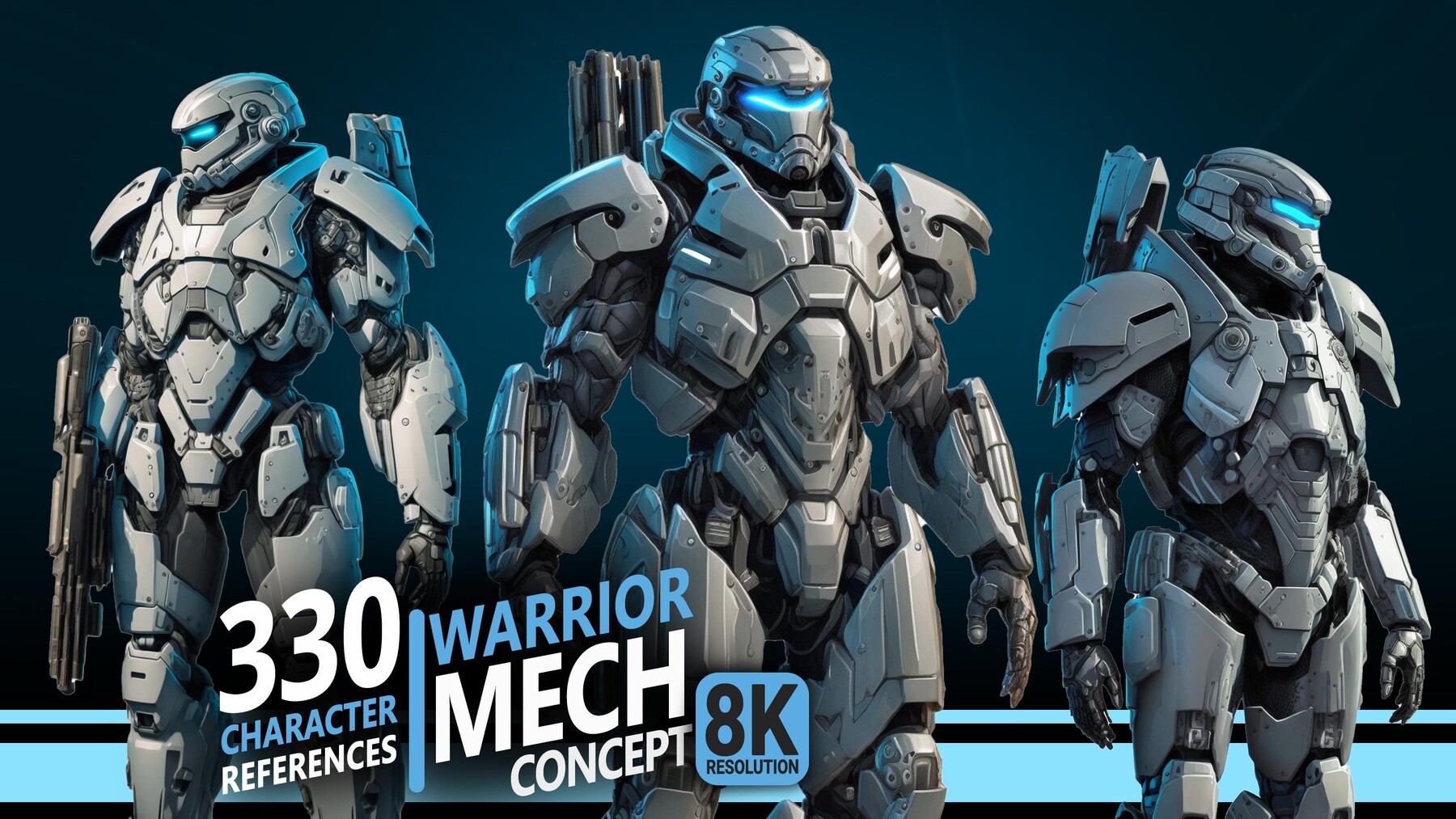 ArtStation - 330 Warrior Mech Concept - Character References | 8K Resolution | Artworks