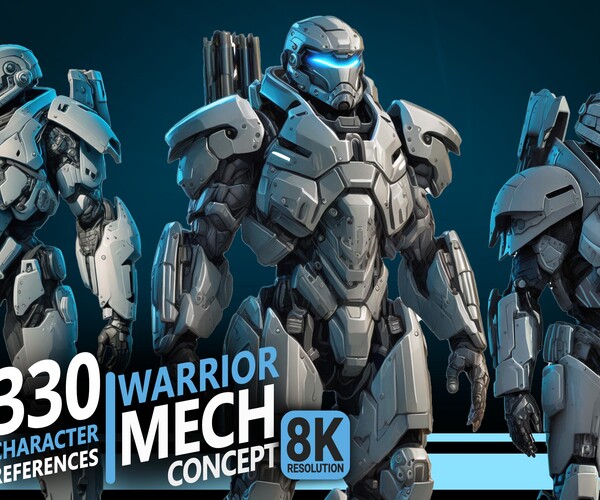 ArtStation - 330 Warrior Mech Concept - Character References | 8K ...