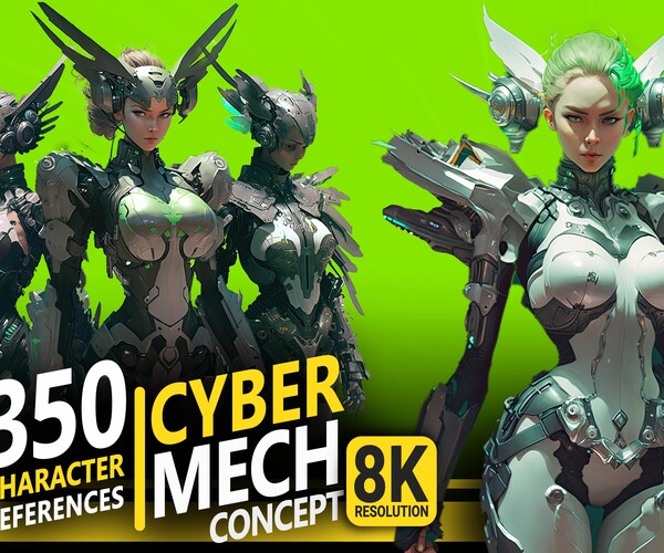 ArtStation - 350 Cyber Mech concept - Character References | 8K ...