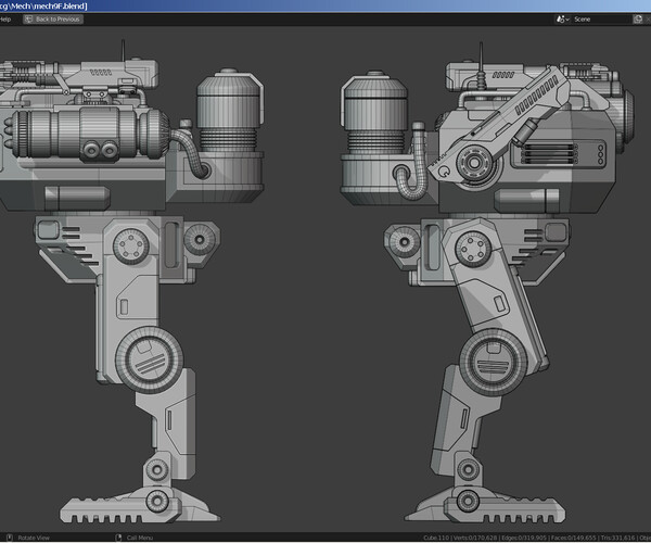 ArtStation - Sci-Fi Mech (with FK rig) | Resources