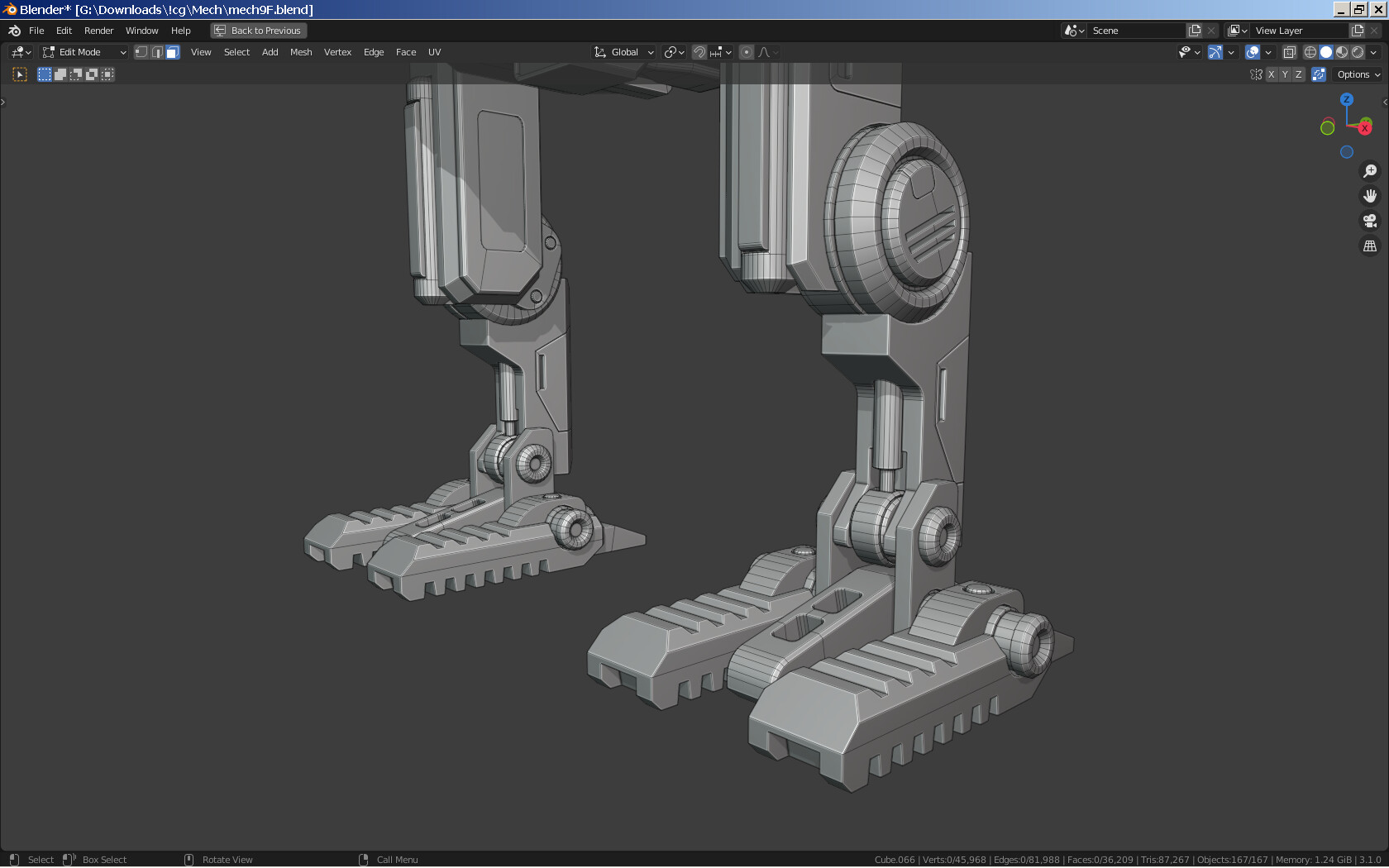 ArtStation - Sci-Fi Mech (with FK rig) | Resources