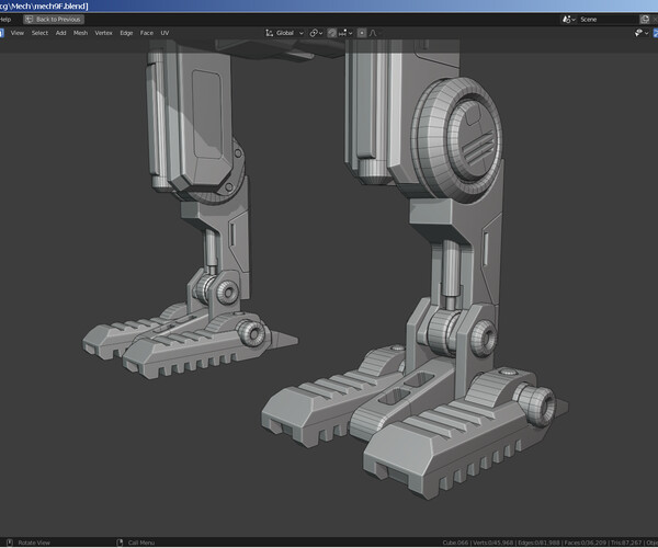 ArtStation - Sci-Fi Mech (with FK rig) | Resources