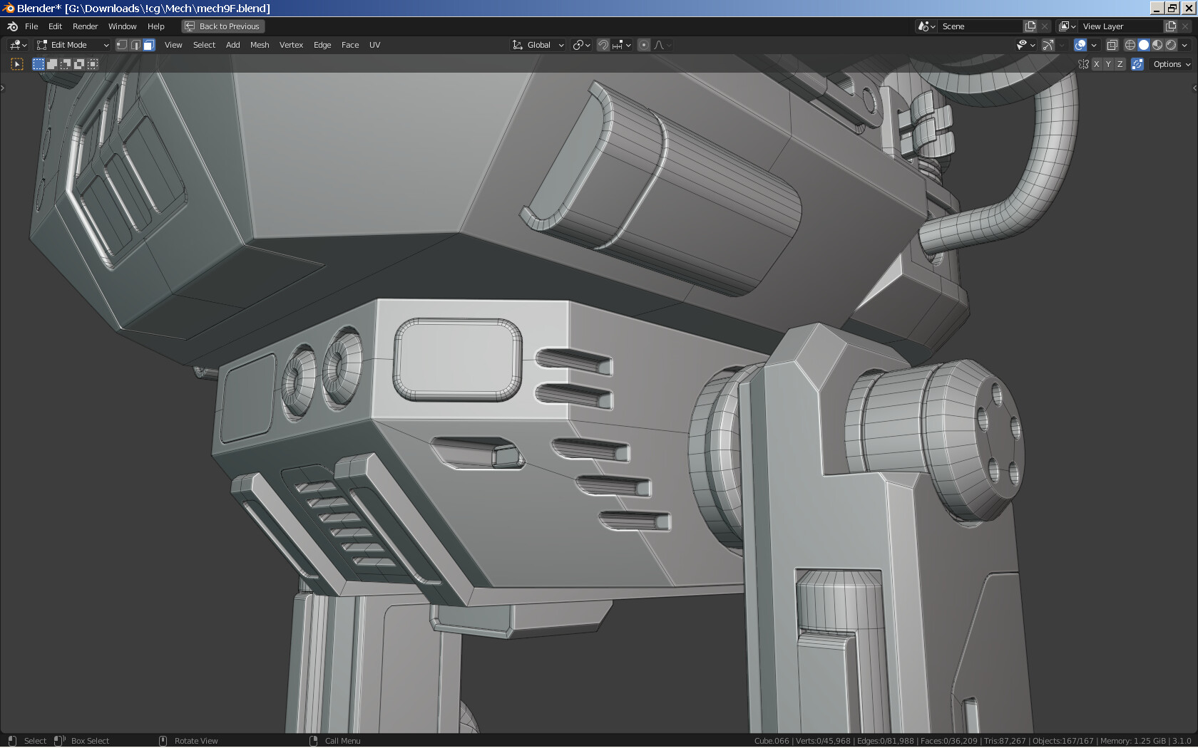 ArtStation - Sci-Fi Mech (with FK rig) | Resources