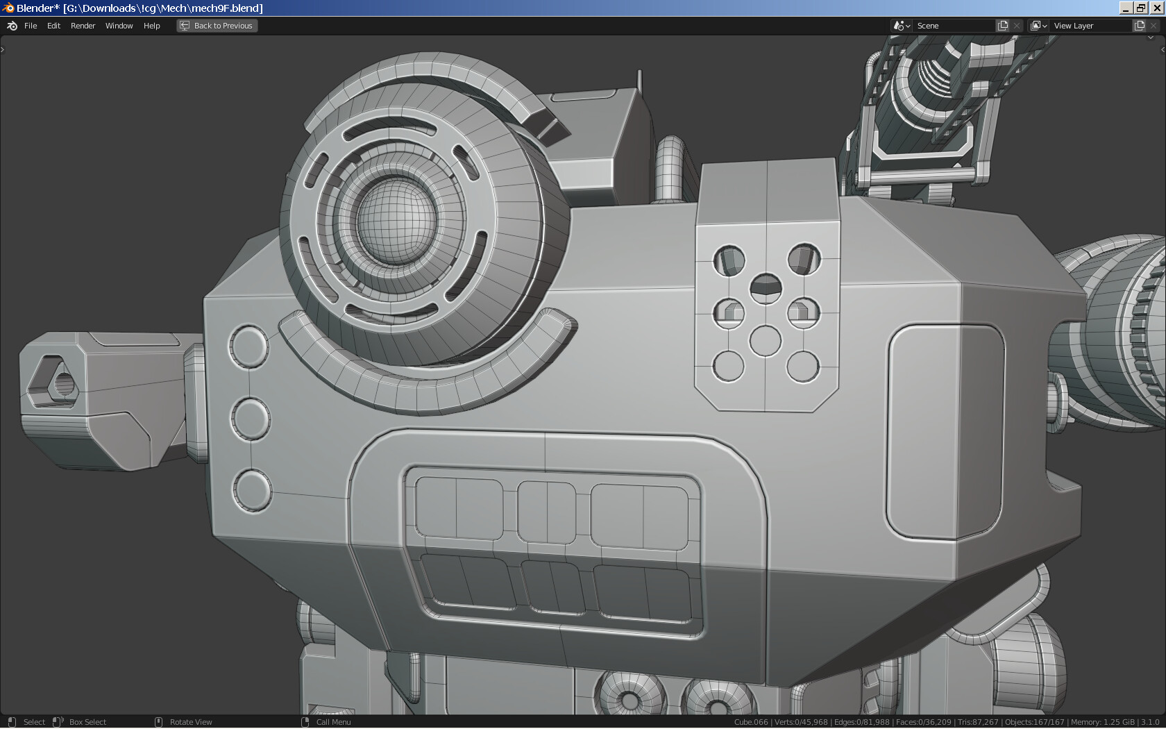 ArtStation - Sci-Fi Mech (with FK rig) | Resources