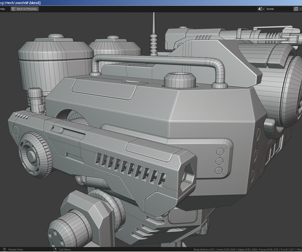 ArtStation - Sci-Fi Mech (with FK rig) | Resources