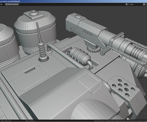ArtStation - Sci-Fi Mech (with FK rig) | Resources
