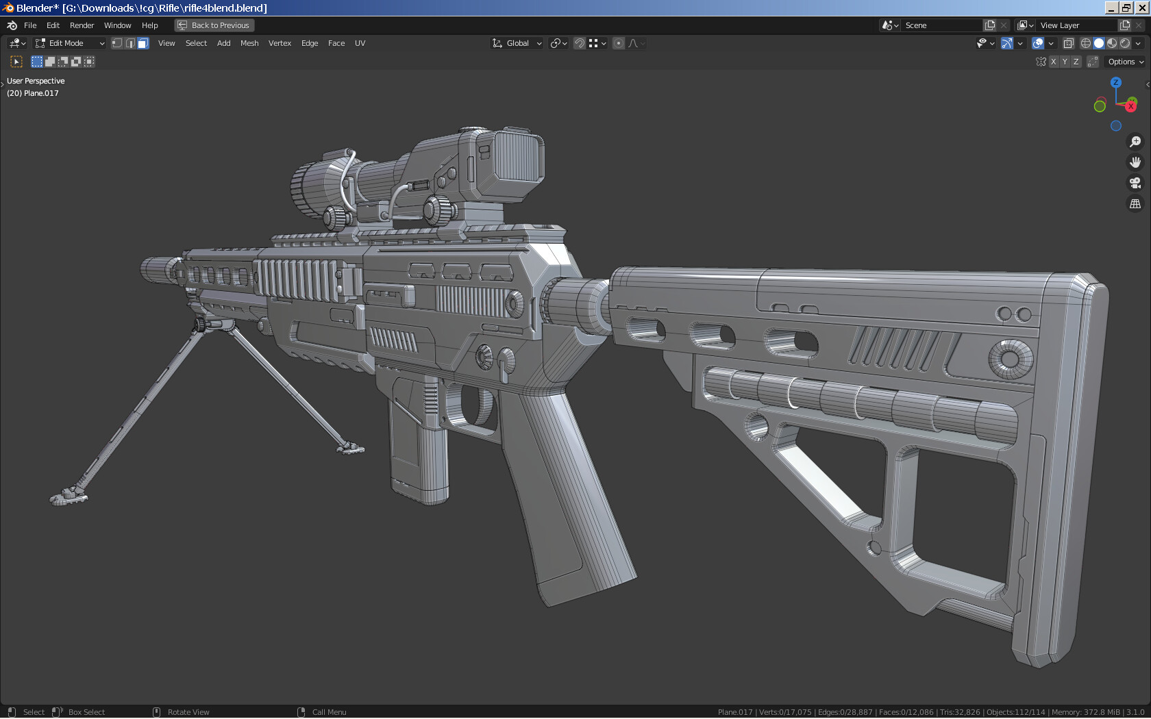ArtStation - Sci-Fi Rifle | Resources
