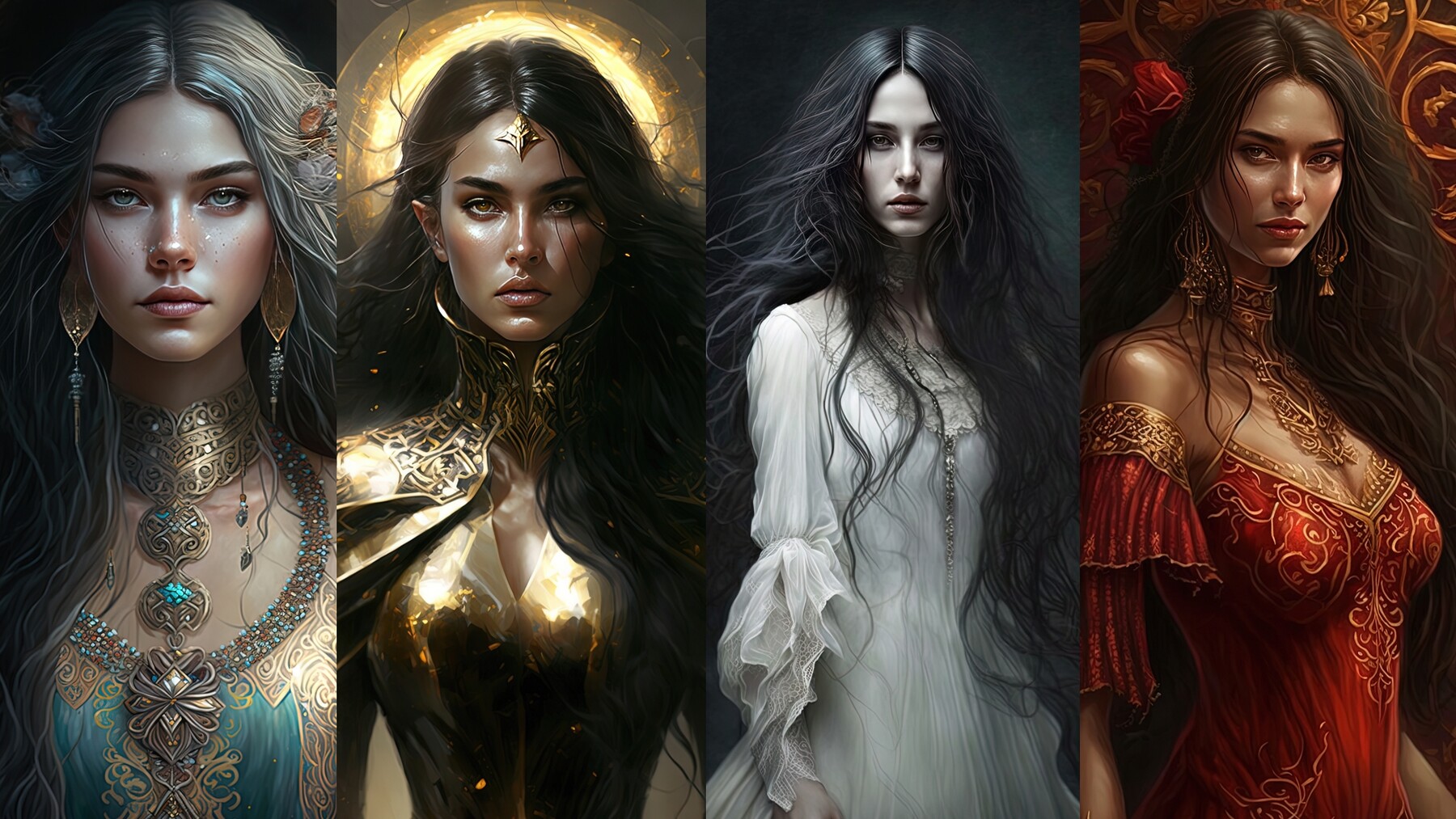 ArtStation - Goddesses of Splendor: A Gallery of 100 Divine Beauties Volume 2 - 8K resolution ...