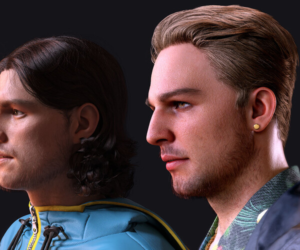 ArtStation - Gopnik Hair for Genesis 9 (Daz Studio) | Game Assets