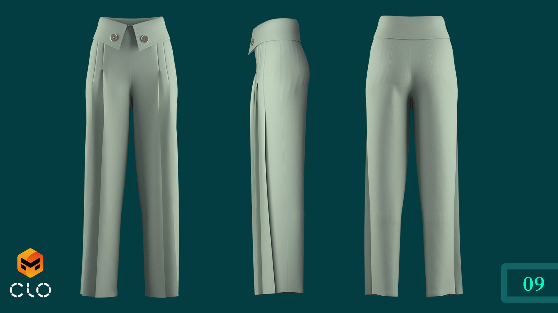 ArtStation - WOMEN'S PANT PACK . CLO3D, MD projects + OBJ + FBX | Game Assets