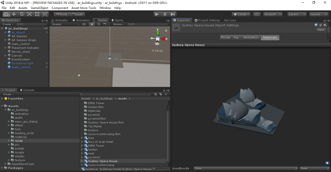 Artstation Unity Template Ar Building Game Assets