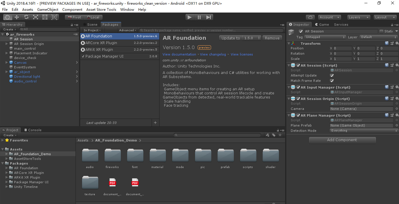 ArtStation - Unity Template - AR Fireworks | Game Assets