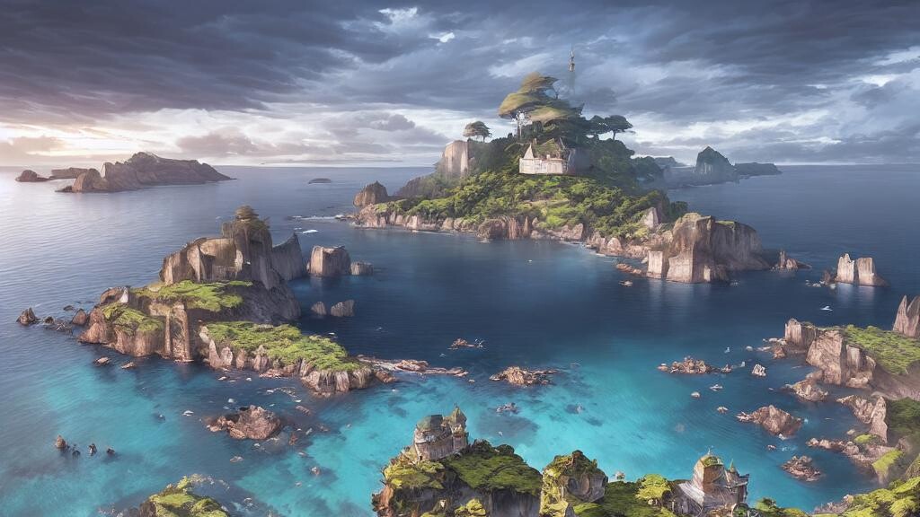 ArtStation - Background Collection Pact - "Archipelago" | Artworks