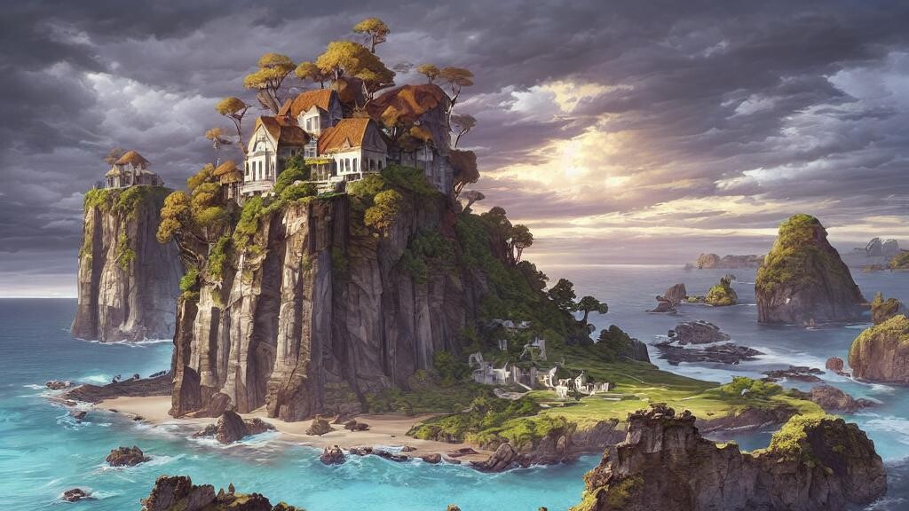 ArtStation - Background Collection Pact - "Archipelago" | Artworks