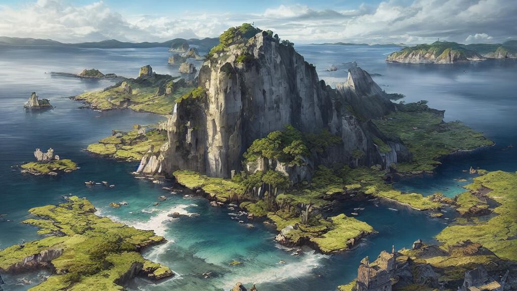 ArtStation - Background Collection Pact - "Archipelago" | Artworks