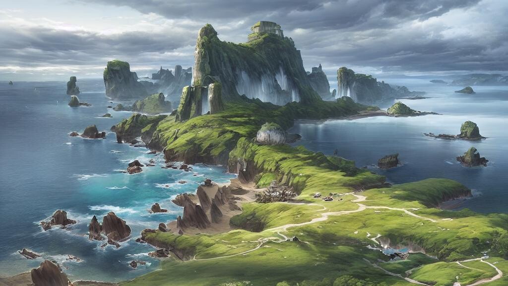 ArtStation - Background Collection Pact - "Archipelago" | Artworks