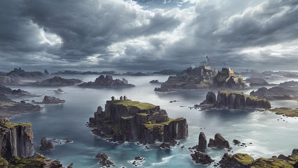 ArtStation - Background Collection Pact - "Archipelago" | Artworks