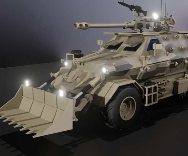 ArtStation - Military vehicle 3D model | Game Assets