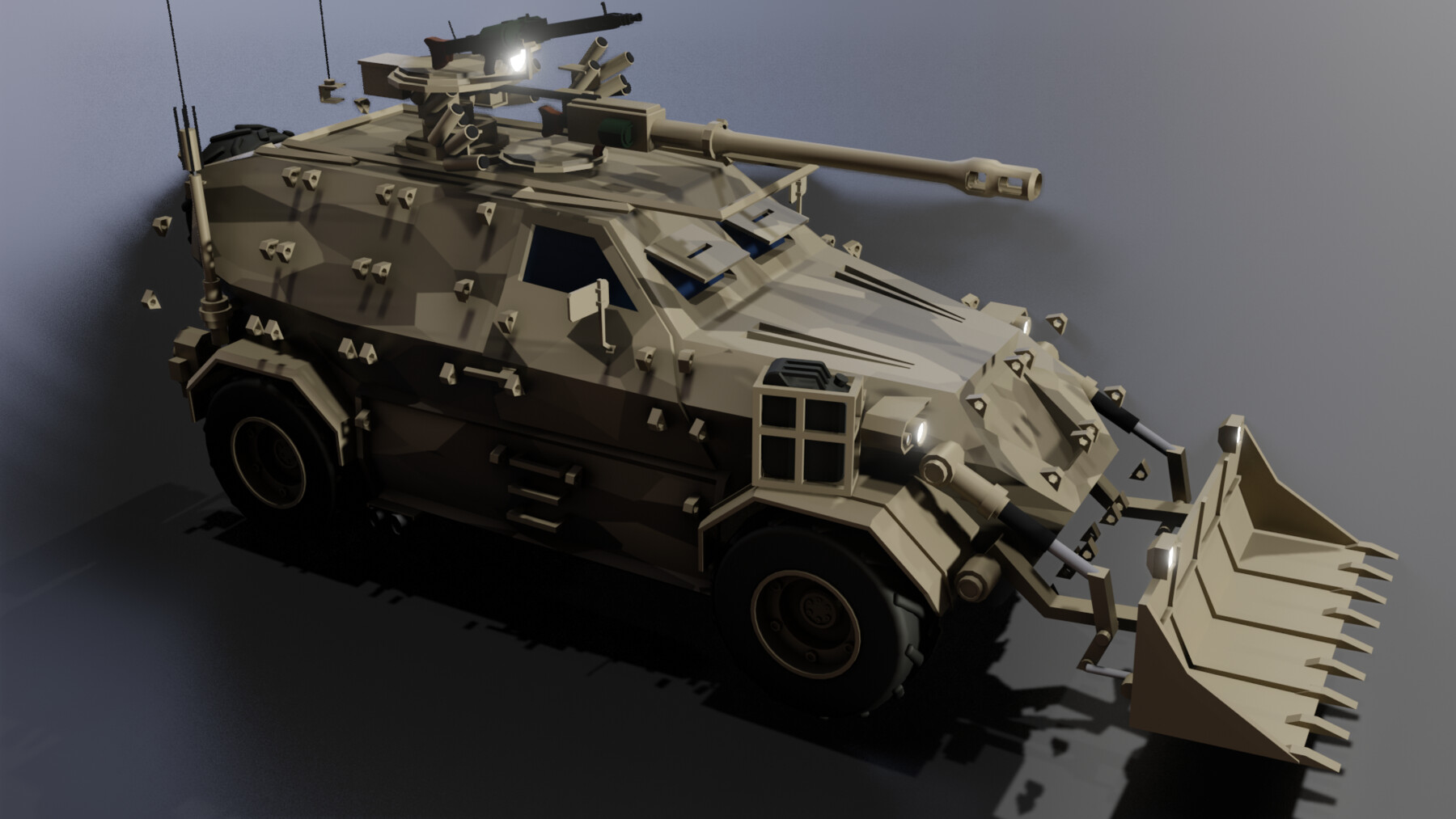 ArtStation - Military vehicle 3D model | Game Assets