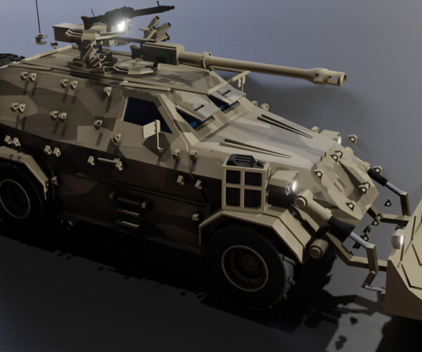 ArtStation - Military vehicle 3D model | Game Assets