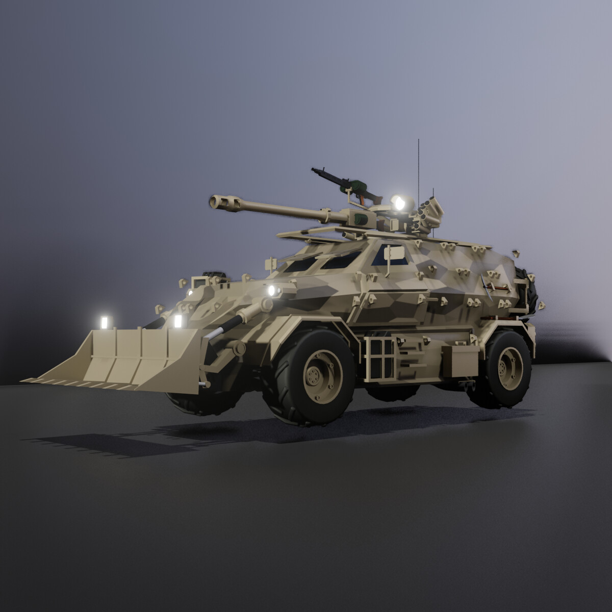 ArtStation - Military vehicle 3D model | Game Assets