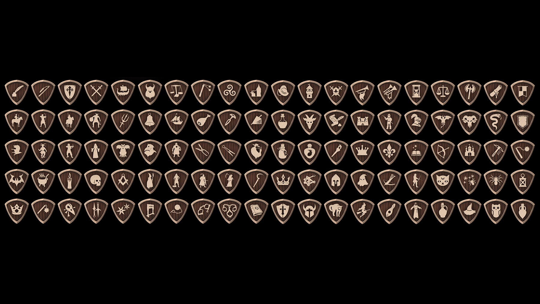 ArtStation - Medieval Flat Icons | Game Assets