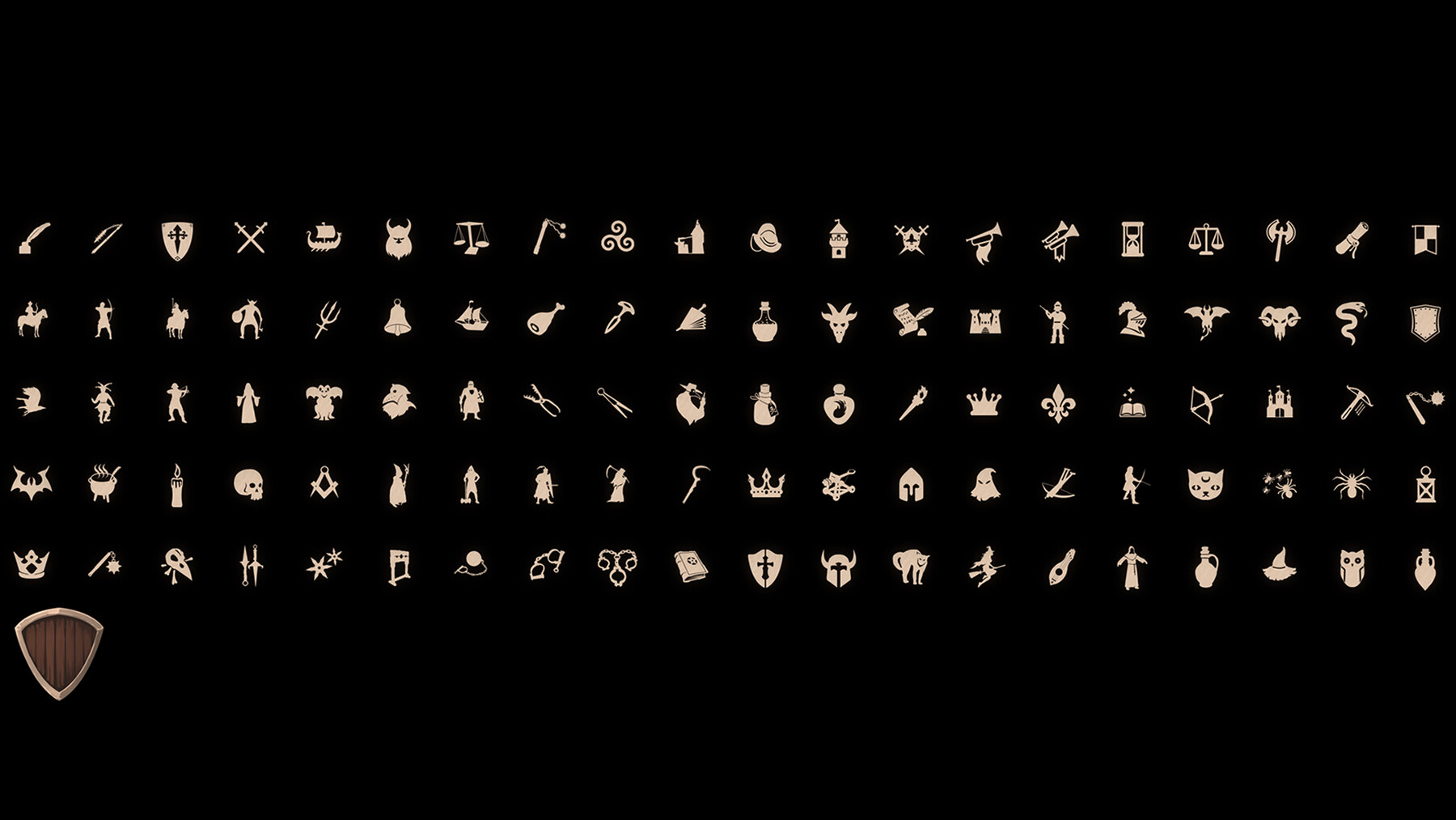 ArtStation - Medieval Flat Icons | Game Assets