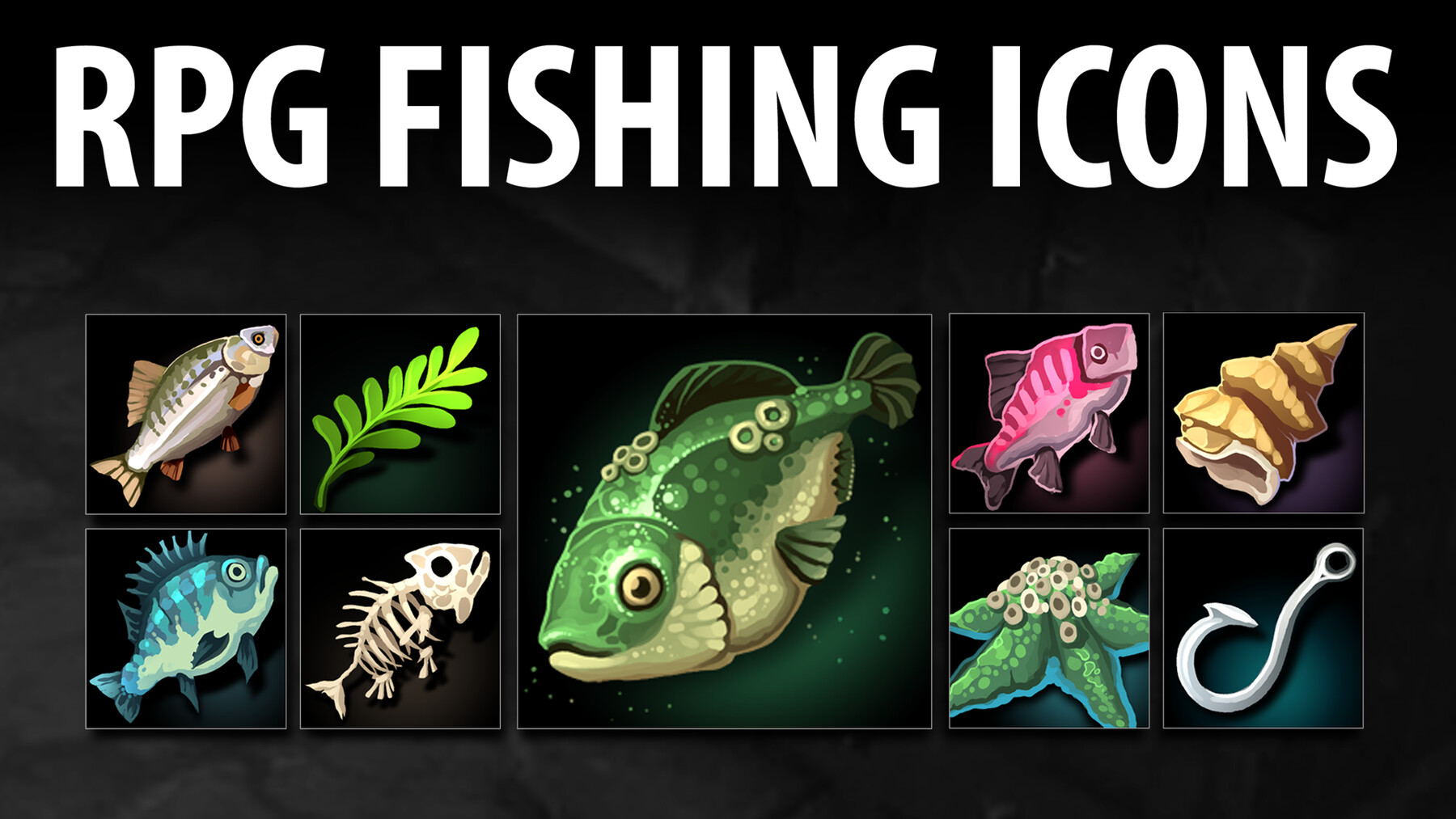 ArtStation - RPG Fishing Icons | Game Assets