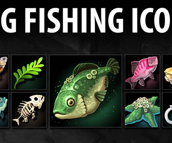 ArtStation - RPG Fishing Icons | Game Assets