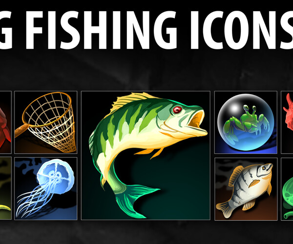 ArtStation - RPG Fishing Icons 02 | Game Assets
