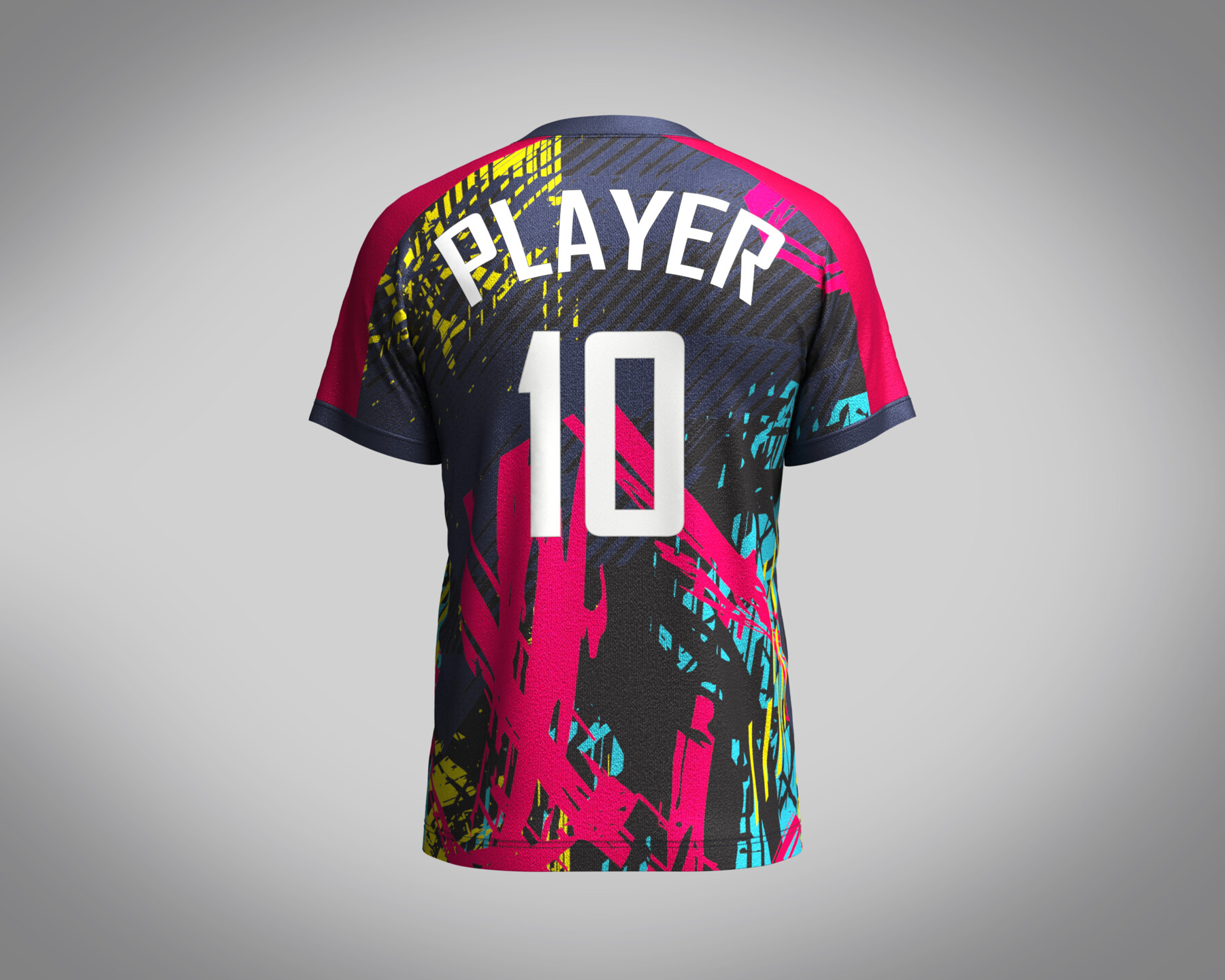 ArtStation - Mens Soccer Multi color Jersey Player-10 | Resources