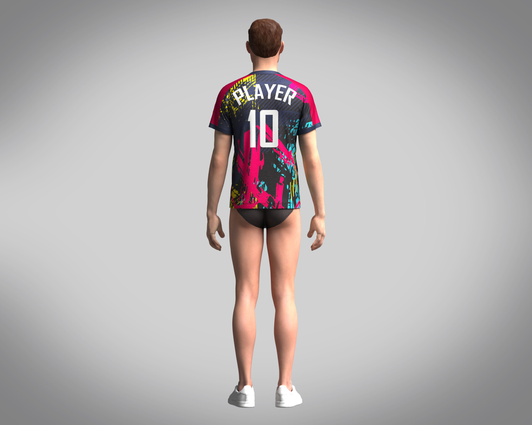 ArtStation - Mens Soccer Multi color Jersey Player-10 | Resources