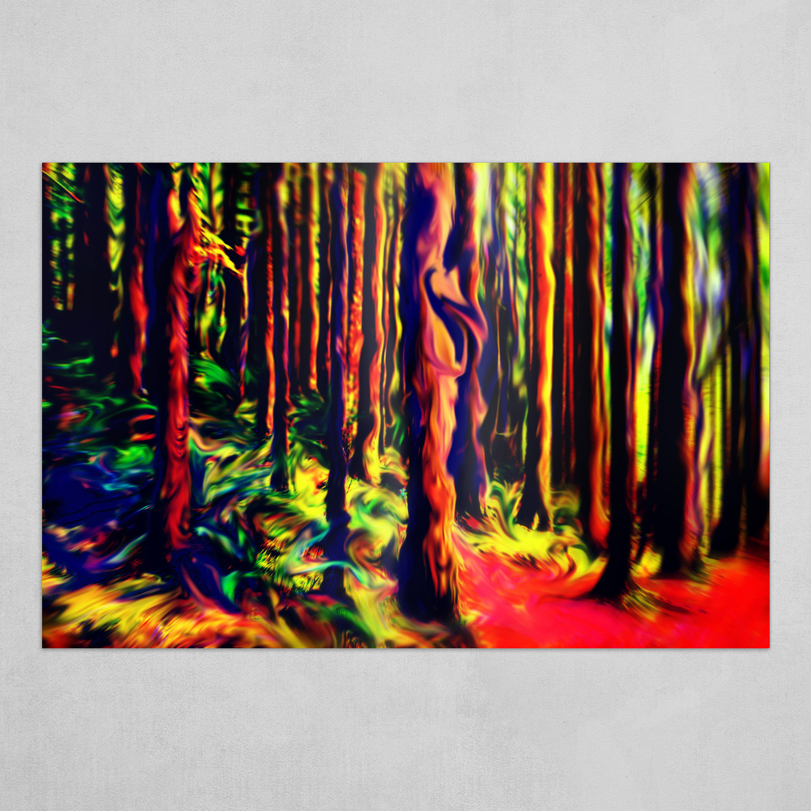 psychedelic forest