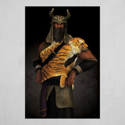 Rostam / Shahnameh HD Metal Print by Aidin Salsabili