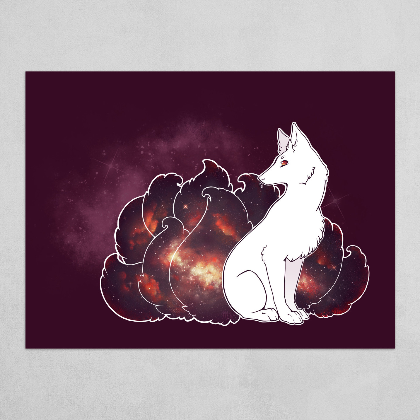 Maddie Welch - Nine Tails of Space Clouds - Galaxy Kitsune