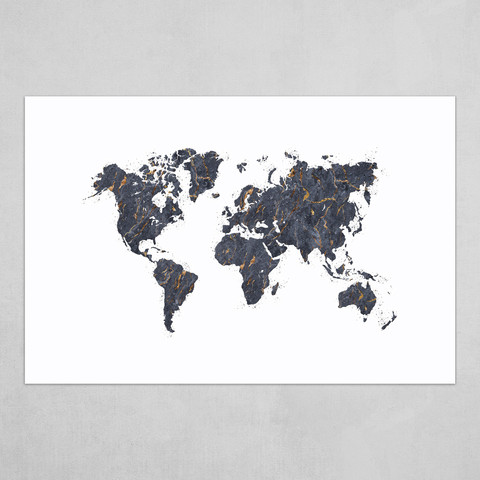 Artistic World Map VII by 👽 ARTenyo