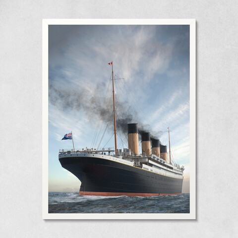 RMS Titanic - Stern View by Vasilije Ristovic
