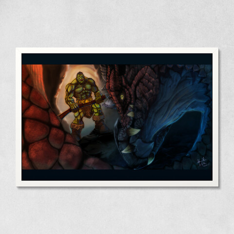 The Source Arcanum iconics "Grunt The Barbarian Vs Food" by abdus samad ...