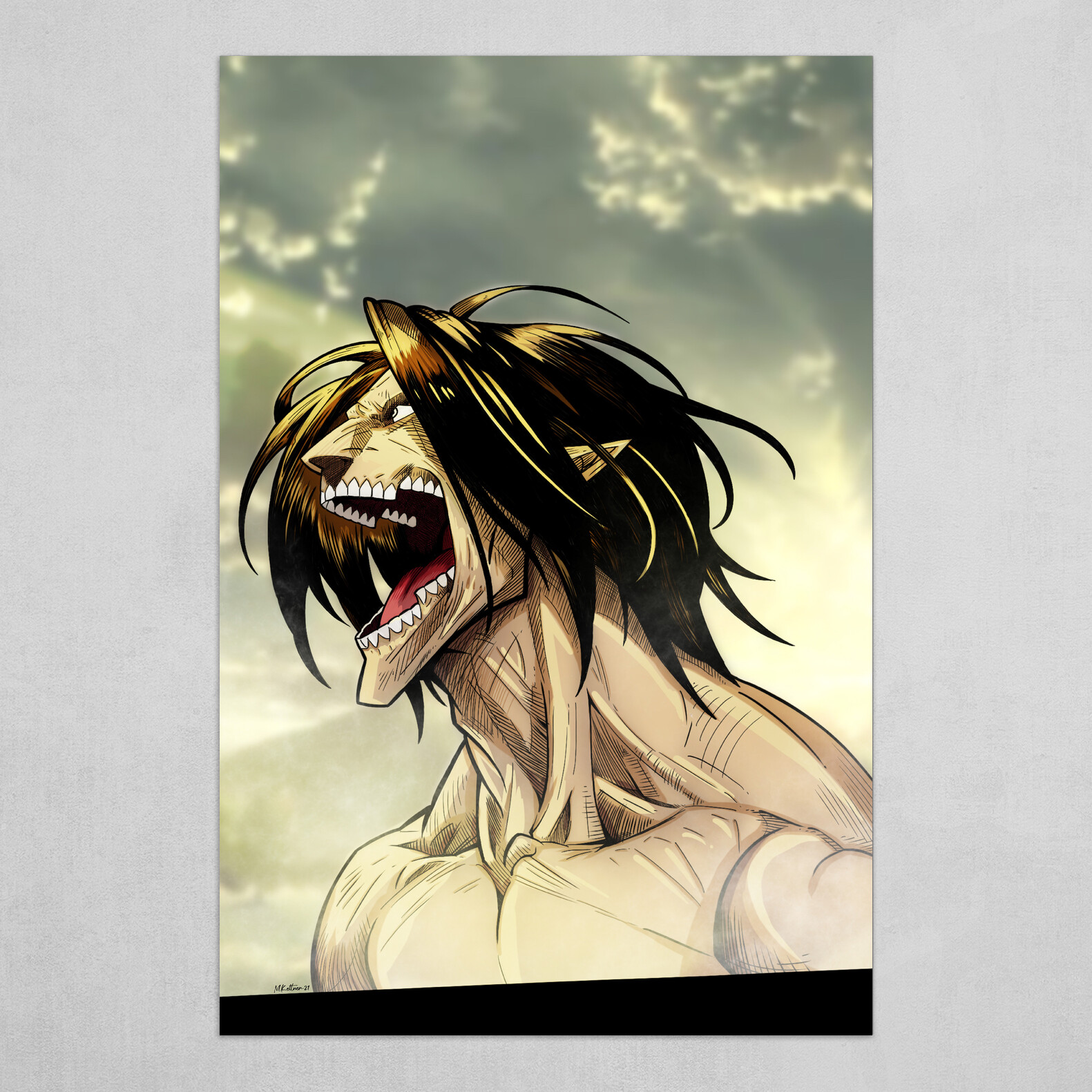 Eren Titan Form Roaring