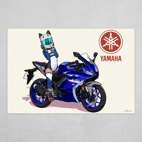 Yamaha - R3 Blue by Jun Yun