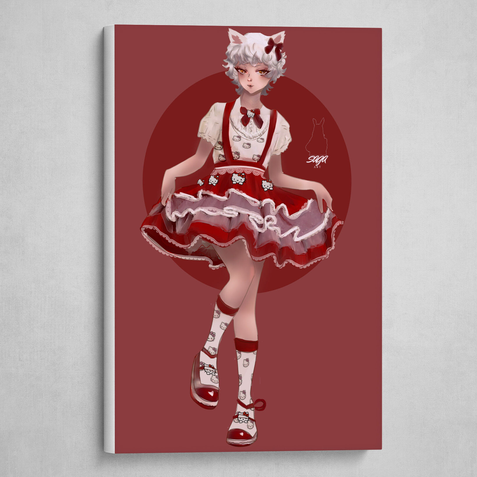 hello kitty human art