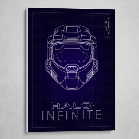 Master Chief Blueprint (Blue) by Arckane Daemon